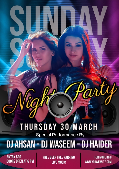 night party Template | PosterMyWall