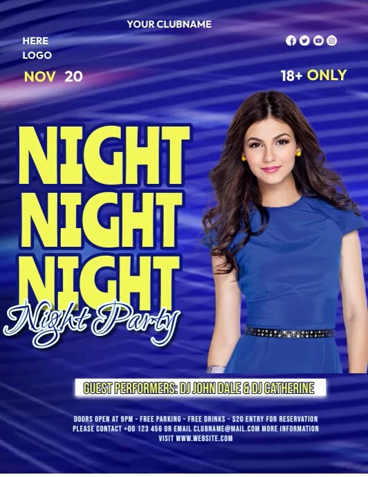 Night Party Design Template | PosterMyWall