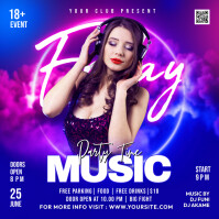 Dj night Instagram post Template | PosterMyWall