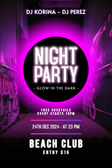 Night Party Template | PosterMyWall