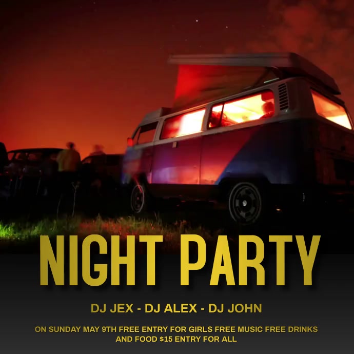 Night party Template | PosterMyWall