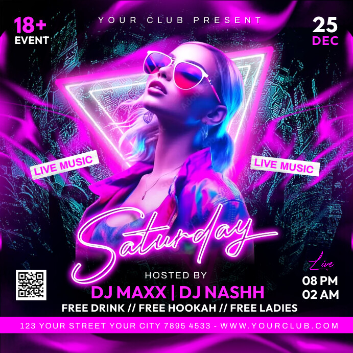 Night Party Template | PosterMyWall