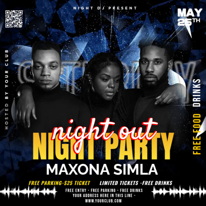 Night Party Template | PosterMyWall