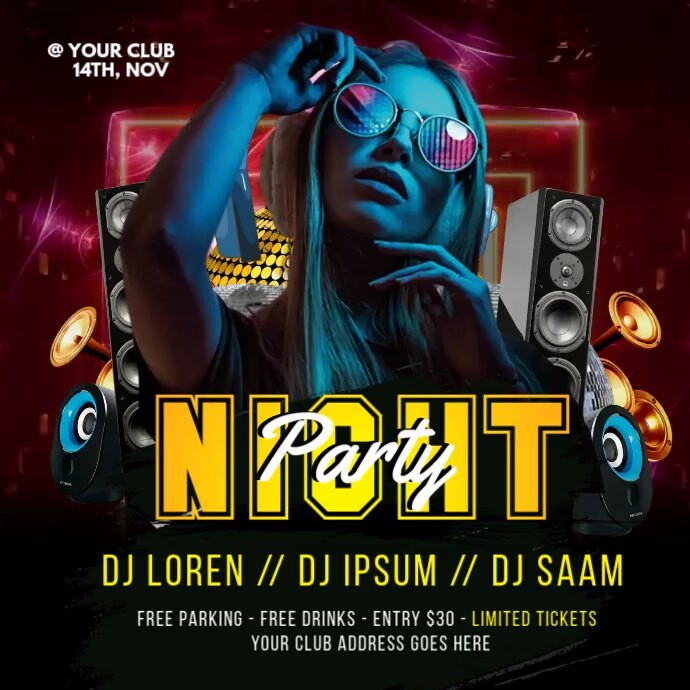 night party Template | PosterMyWall
