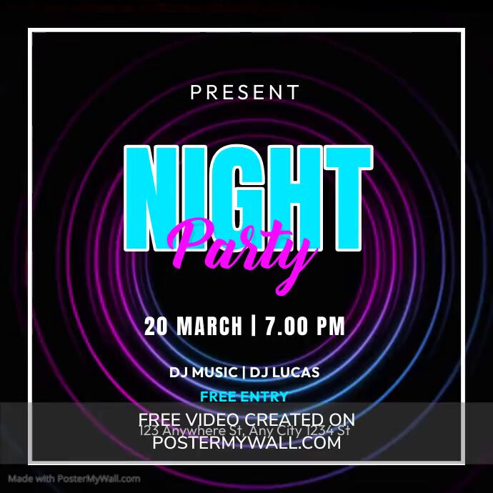 night party Template | PosterMyWall