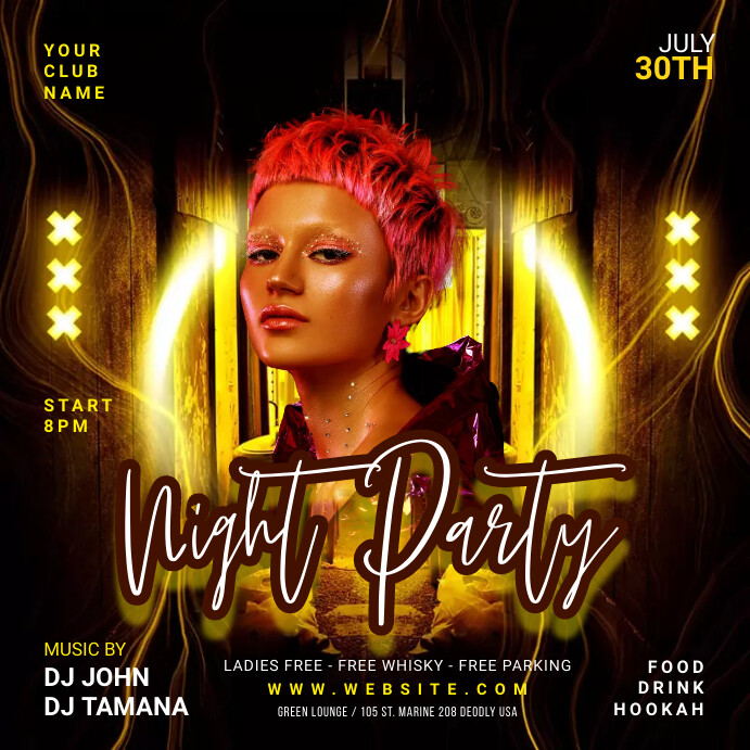 Night Party Template | PosterMyWall