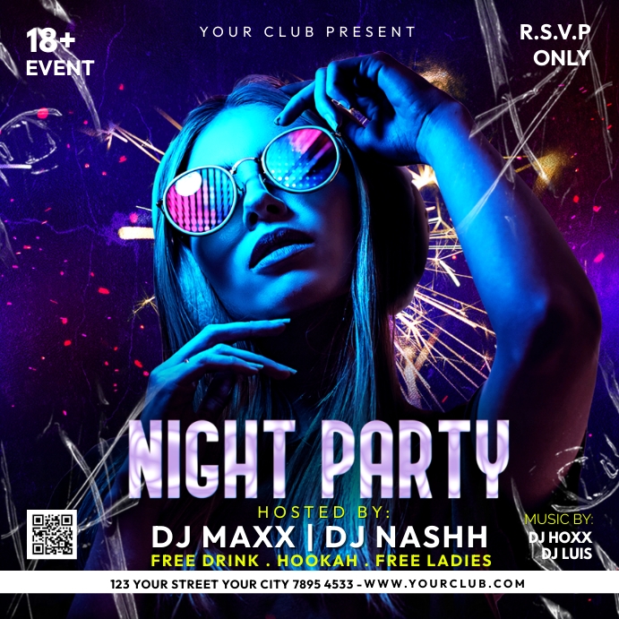 Night Party Template | PosterMyWall