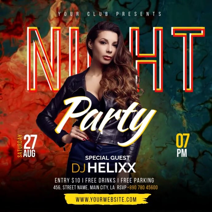 night party Template | PosterMyWall