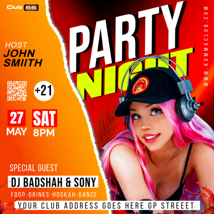 Night Party Template | PosterMyWall