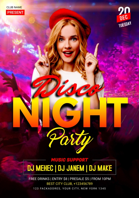 Night Party Template | PosterMyWall