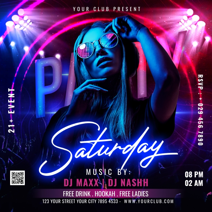 Night Party Template | PosterMyWall