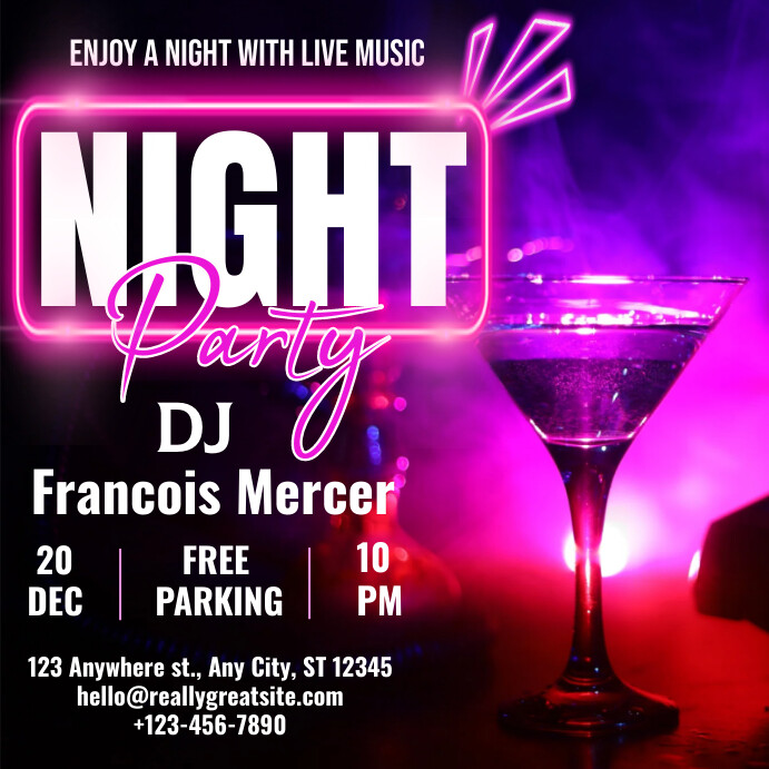 Night party Template | PosterMyWall