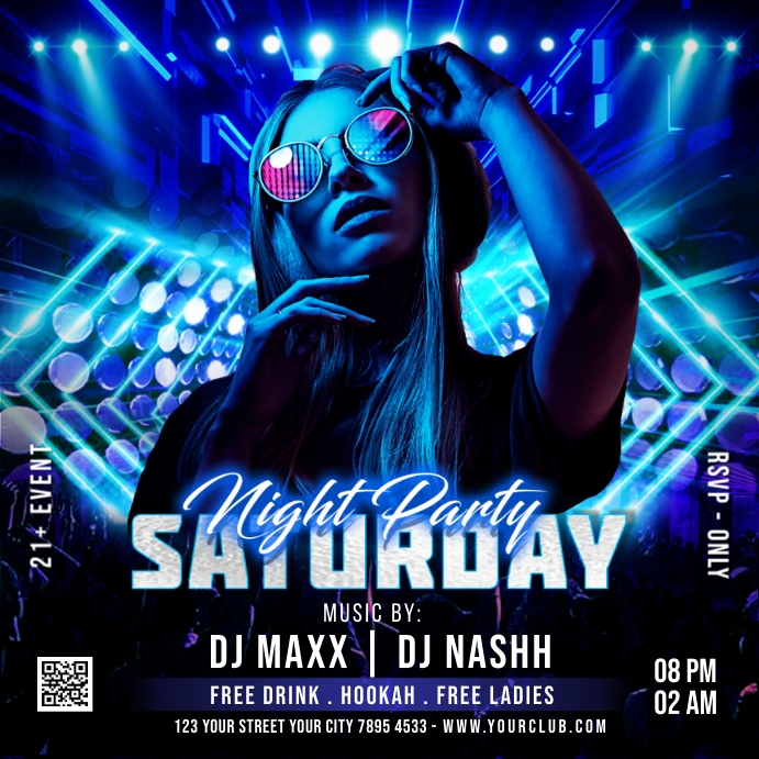 Night Party Template | PosterMyWall