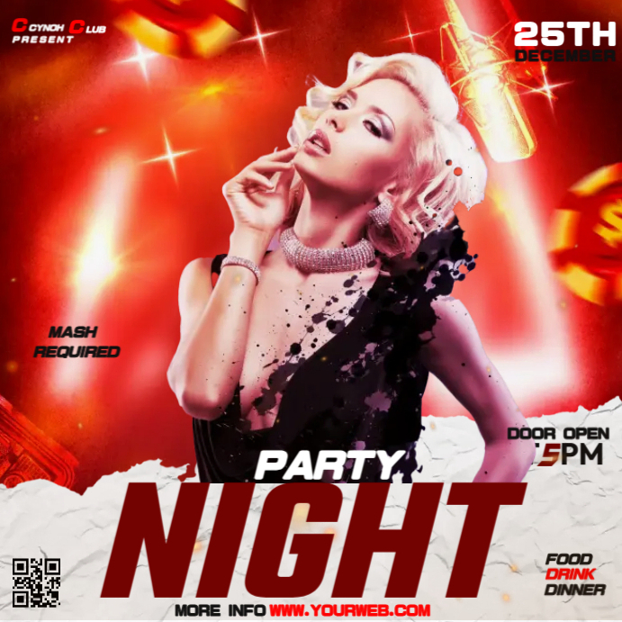 Night party Design Template | PosterMyWall