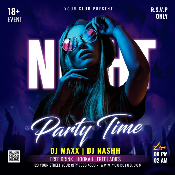 Night Party Template | PosterMyWall