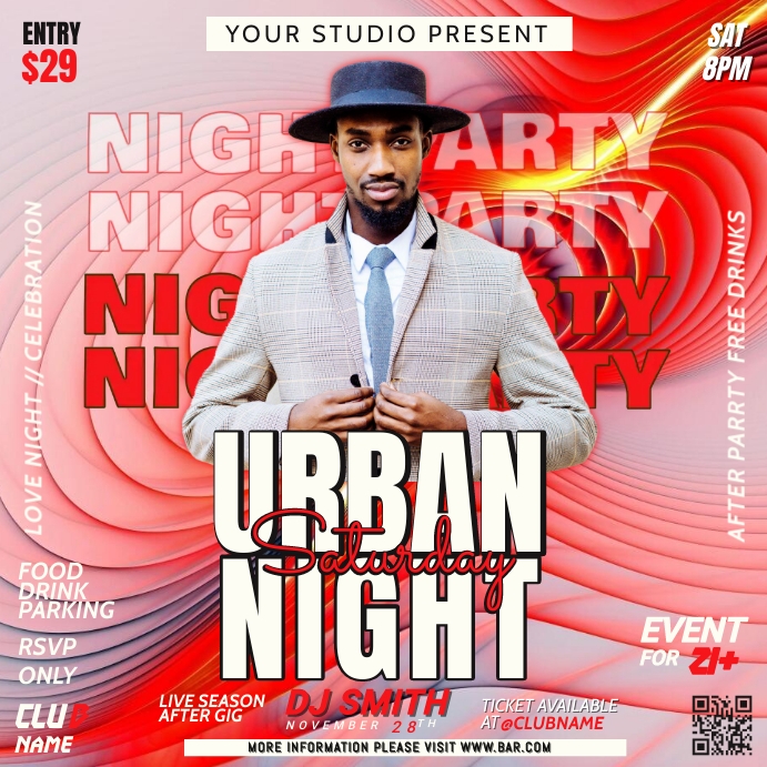 Copy of Night Party Design | PosterMyWall