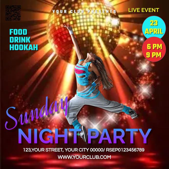 Night party Template | PosterMyWall