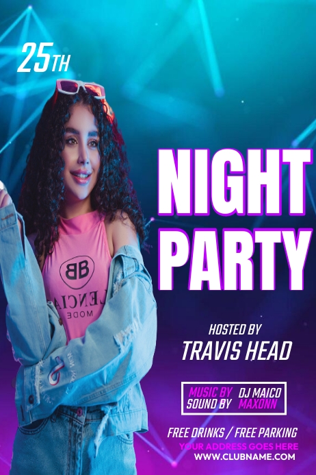 Night Party Template | PosterMyWall