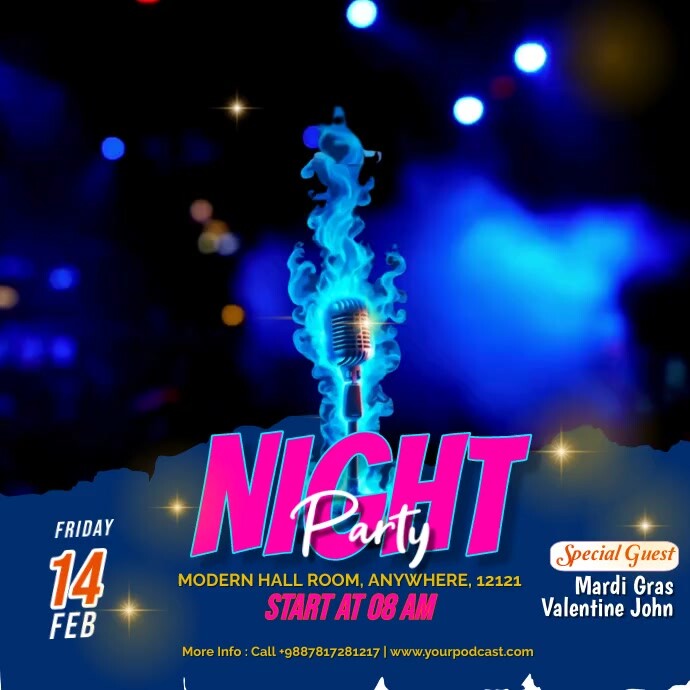 night party Template | PosterMyWall