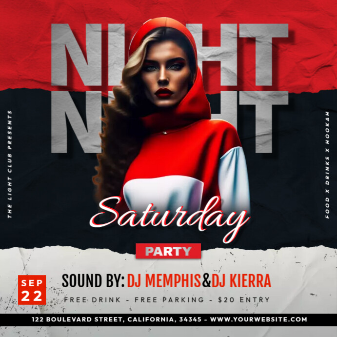 Night Party Event Template | PosterMyWall