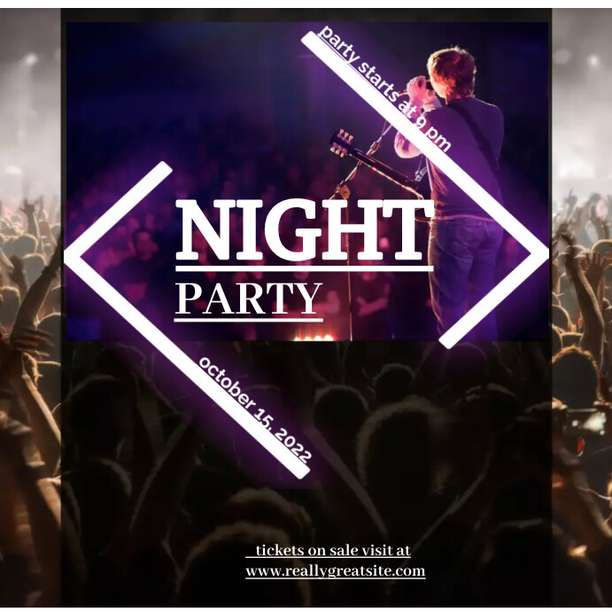 NIGHT PARTY EVENT Template | PosterMyWall