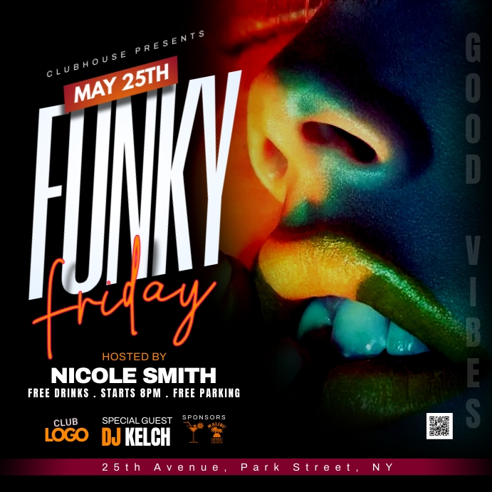 night party event post Template | PosterMyWall