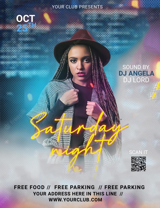 Template Flayer Pesta Malam | PosterMyWall