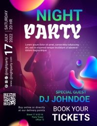 NIGHT PARTY FLAYER TEMPLATE | PosterMyWall