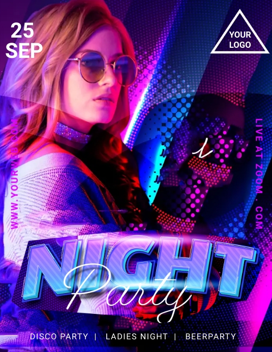 Copy of NIGHT PARTY FLAYER TEMPLATE | PosterMyWall