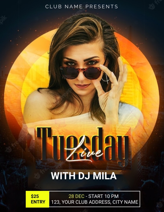 NIGHT PARTY FLAYER TEMPLATE | PosterMyWall