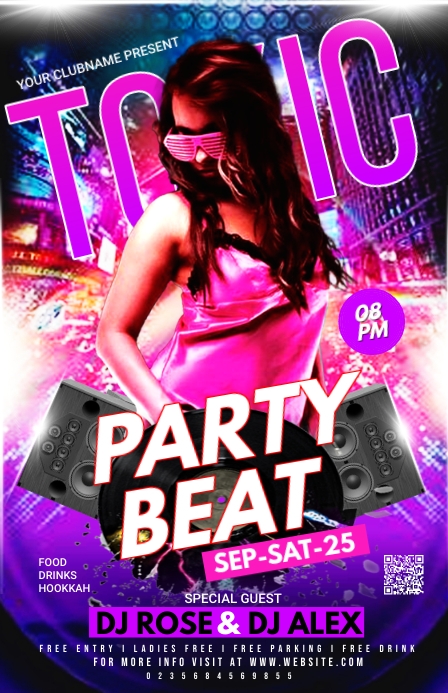 Night Party Flyer Template | PosterMyWall