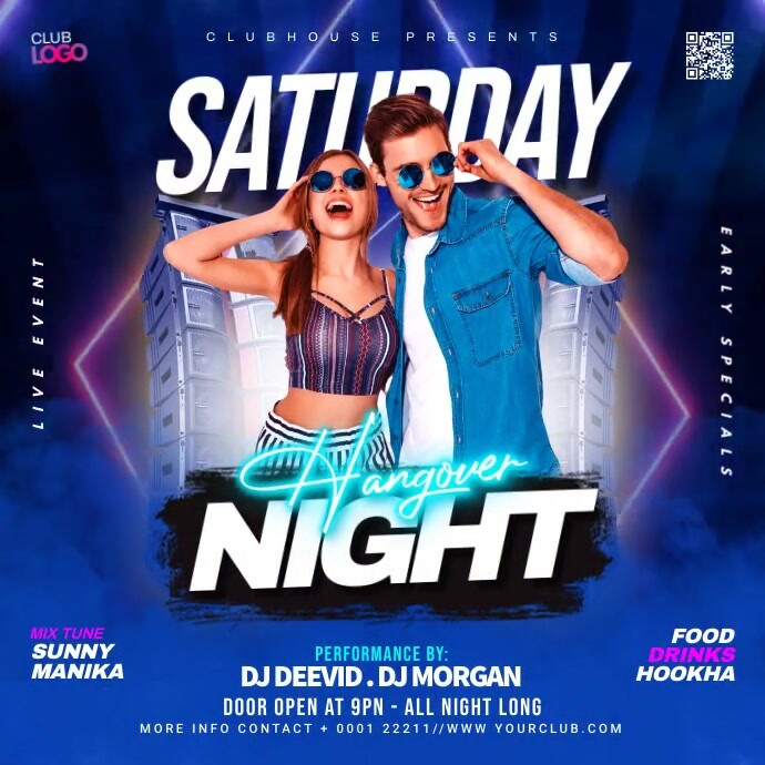 Plantilla de night party flyer | PosterMyWall