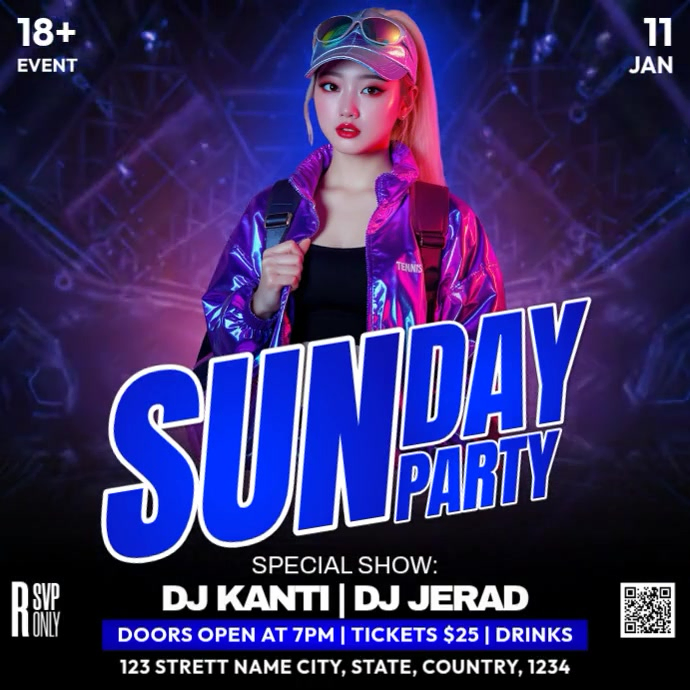 Night Party Flyer Template | PosterMyWall