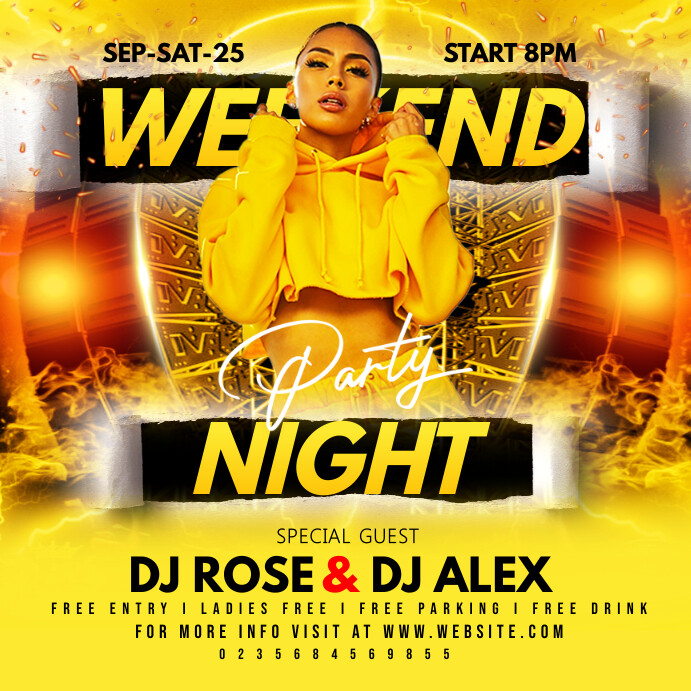 Night Party Flyer Template | PosterMyWall