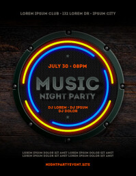 NIGHT PARTY POSTER Template | PosterMyWall