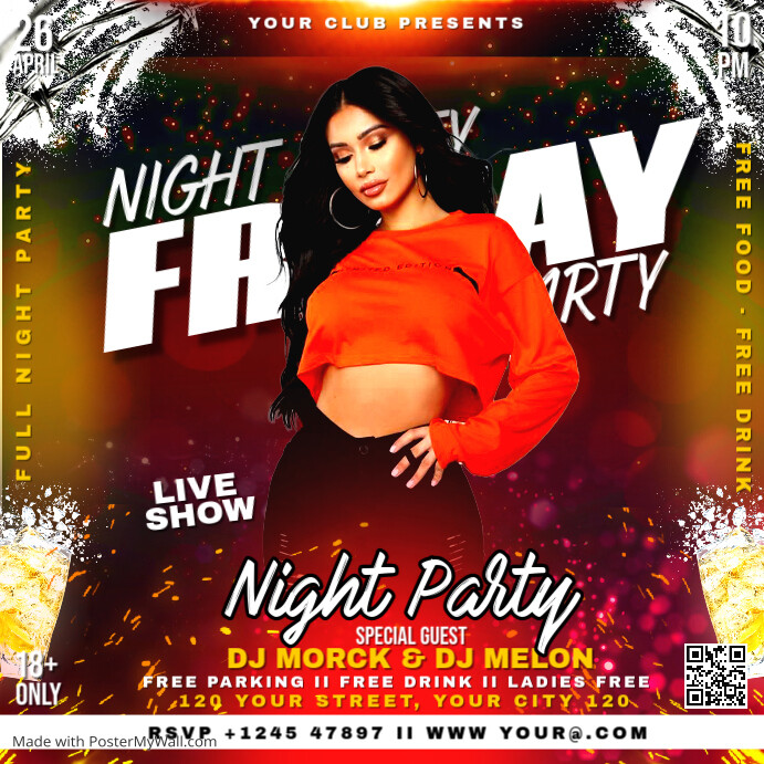 Night Party Flyer Template | PosterMyWall