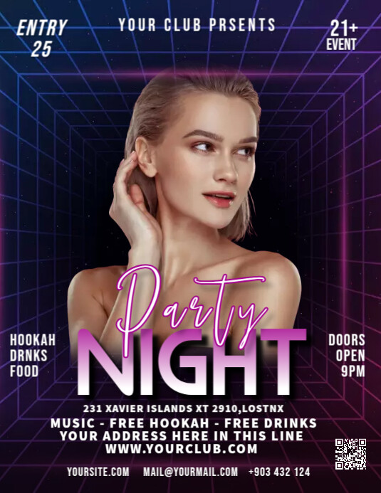 Night Party Flyer Template | PosterMyWall