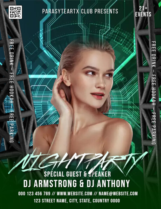 Night Party Flyer Template | PosterMyWall