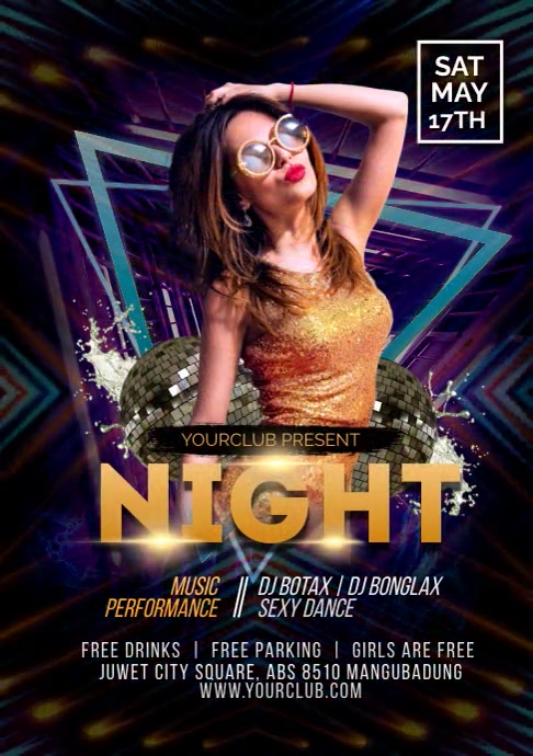 Night Party Flyer Template | PosterMyWall