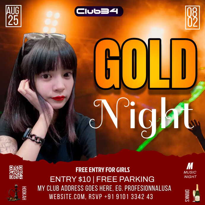Night Party Flyer Template Postermywall