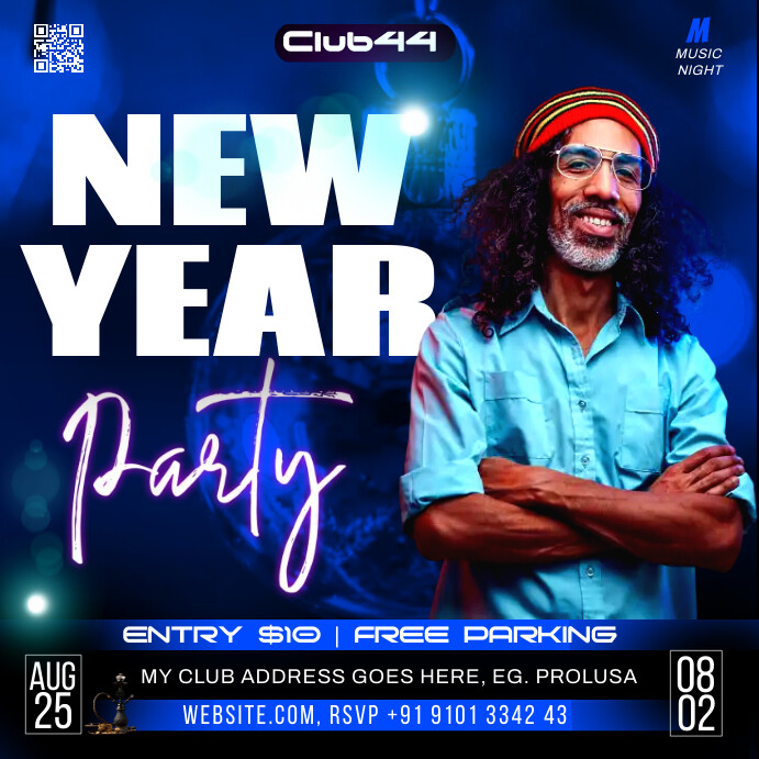 Night Party Flyer Template | PosterMyWall