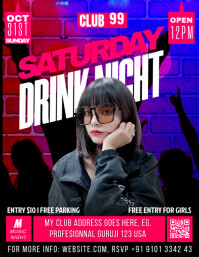 Party Night Flyers Template | PosterMyWall