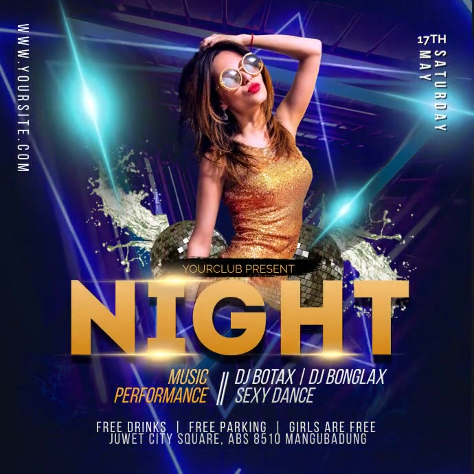Night Party Instagram Post Template | PosterMyWall