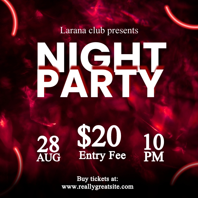 Night Party Instagram Post Template | PosterMyWall