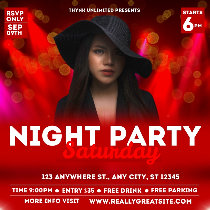 Plantilla de Night Party Instagram Post | PosterMyWall