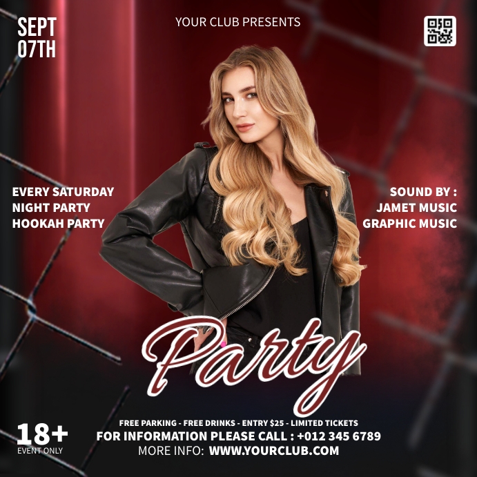 Night Party Instagram Post Template | PosterMyWall