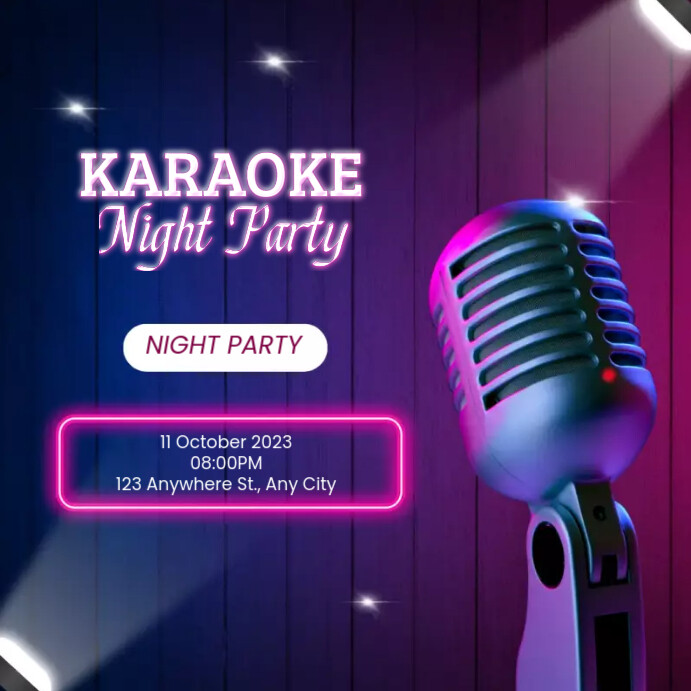 Night Party Instagram Post Template | PosterMyWall