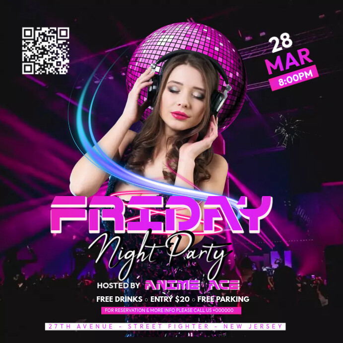 Night Party Instagram Post Template | PosterMyWall