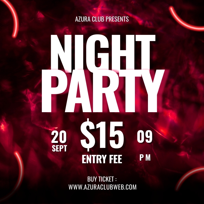 Night Party Instagram Post Template | PosterMyWall