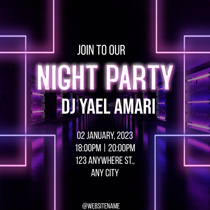 Plantilla de Night Party Instagram Post | PosterMyWall
